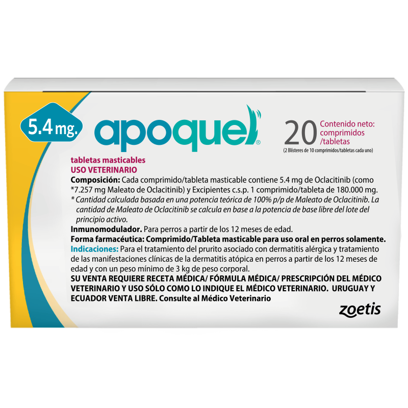 Apoquel Masticable 5.4 mg - (CAJA x 20 unidades ) - 01242